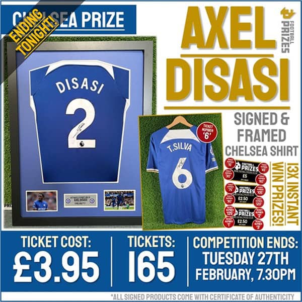 Chelsea Competition! Axel Disasi Signed & Framed Chelsea Shirt! (Plus ...