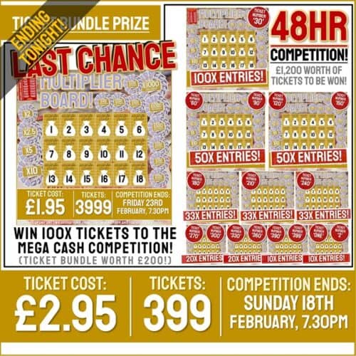 TICKET BUNDLE! 48-Hour Competition! Win a share of £1200 worth of ...