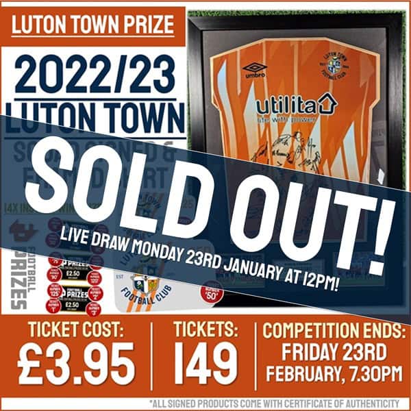 Luton Town Competition! Win a 2022/23 Luton Town Squad Signed & Framed ...