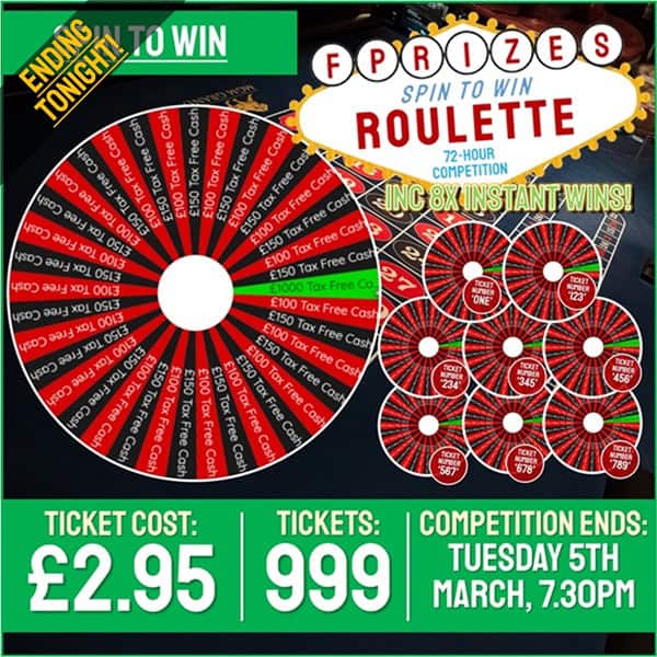 72-HOUR Debut Competition! Win a Spin on the Football Prizes Mega Cash ...