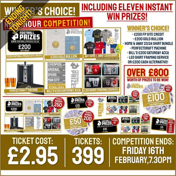 NINE-HOUR Competition! Double Chance! Winner's Choice Premium Prizes ...