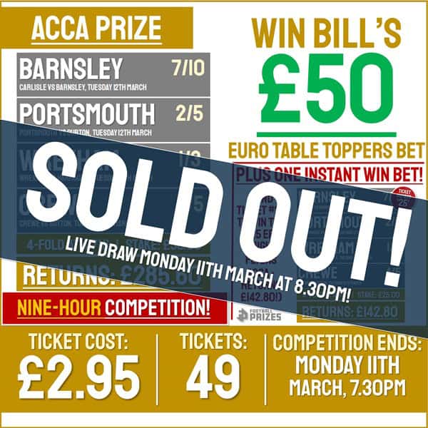 12-HOUR COMPETITION! Win Bill's £50 'EFL High Flyers' Midweek Bet (Plus ...