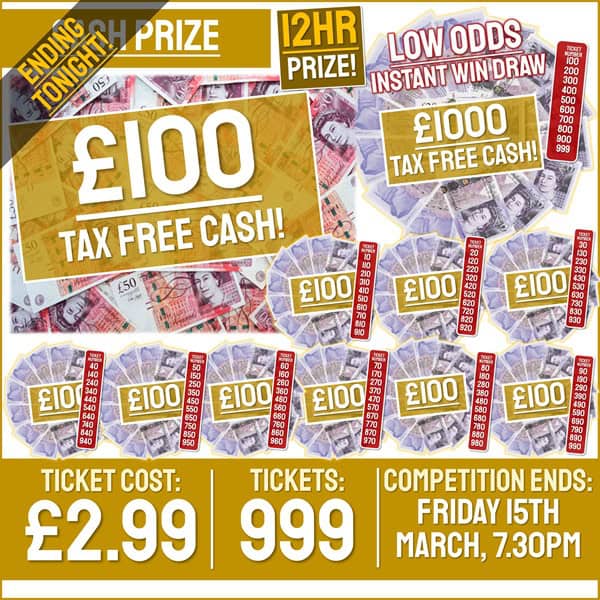 BIGGEST EVER 12-HOUR CASH COMPETITION! Win a share of £2000 Tax Free ...