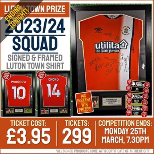 Luton Town Competition! Win a 2023/24 Luton Town Squad Signed & Framed ...