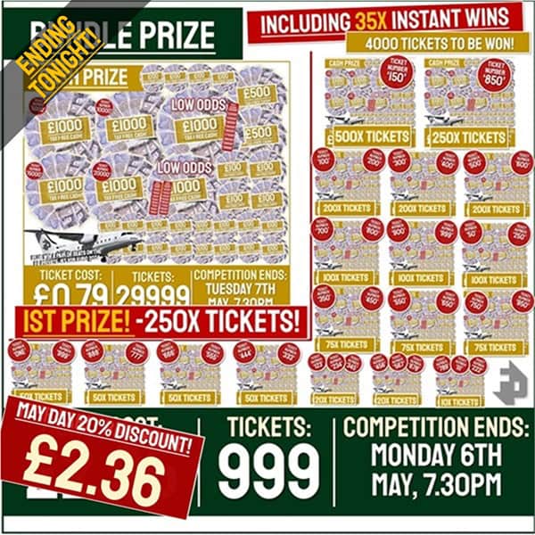 24hr Competition! 4,000 TICKETS INTO THE BIGGEST EVER 79P CASH ...