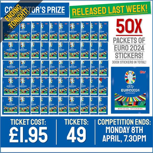 NINE-HOUR Competition! Win 50x Packets of Official Topps Euro 2024 ...