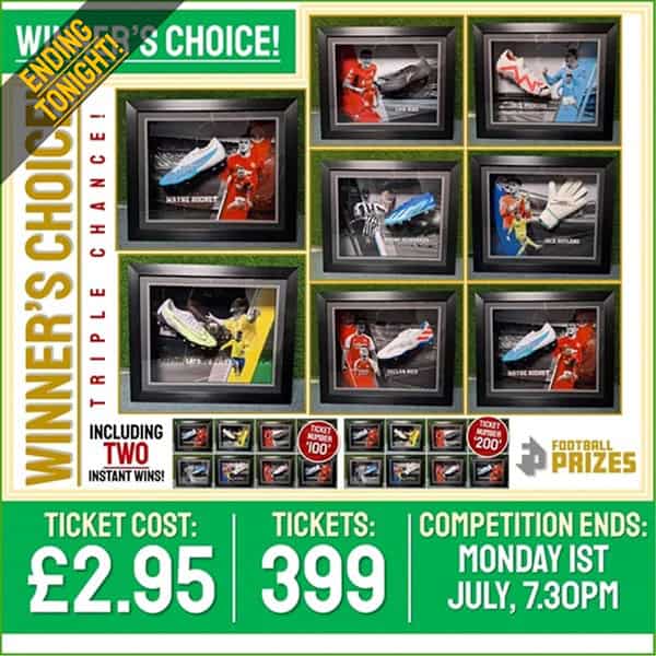 Winner's Choice! Triple Chance! Choose from any of the EIGHT Signed ...