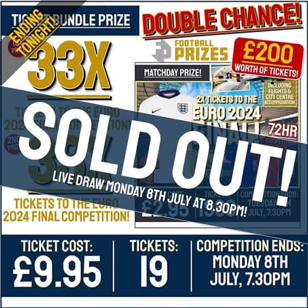 NINE-HOUR Competition! Double Chance! Win a £100 Ticket Bundle into ...