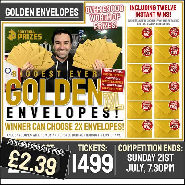 Golden Envelopes XL! FOURTEEN Envelopes, THIRTEEN Winners! (TWELVE ...