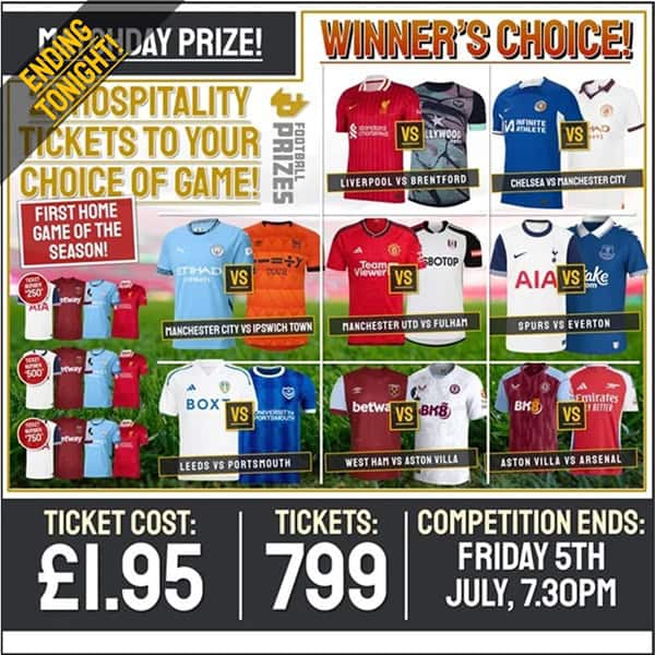 FIRST HOME GAMES OF THE SEASON! Winner's Choice! Win 2x Hospitality ...