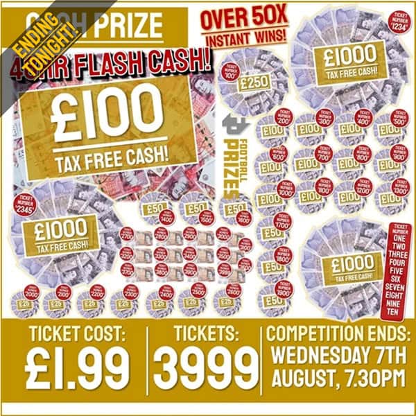 Biggest Ever Flash Cash Competition! Win a Share of over £5000 Tax Free ...