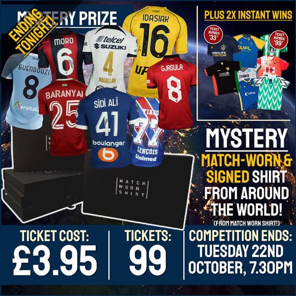 12-HOUR Competition! Win an Official Matchworn & Signed Shirt from ...