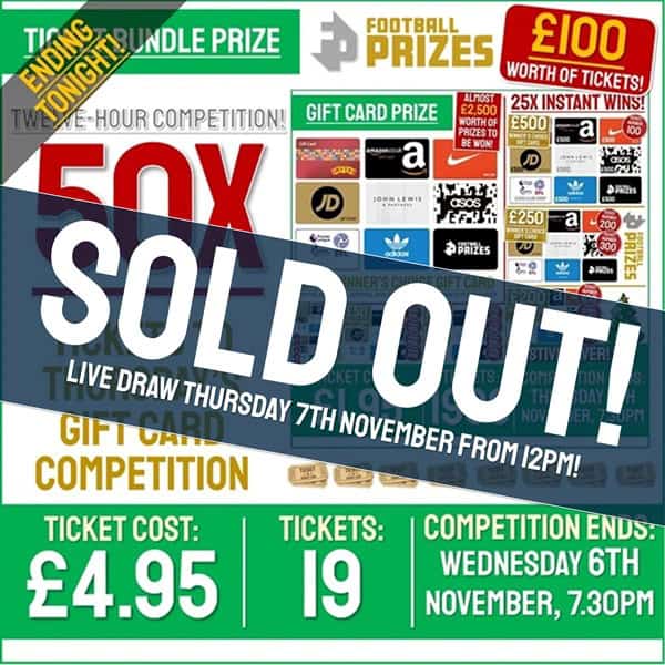 12-HOUR Competition! Win 50x Tickets into Thursday's Gift Card ...