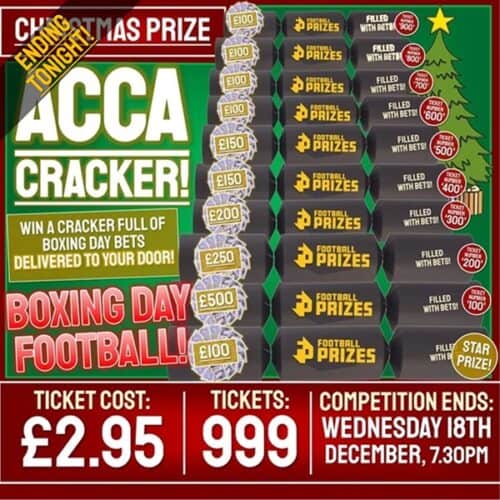Acca Cracker! Win a £100 Acca Cracker full of Football Bets Delivered ...