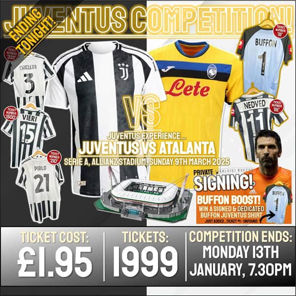 Matchday Competition! 2x Tickets to Juventus vs Atalanta at the Allianz ...