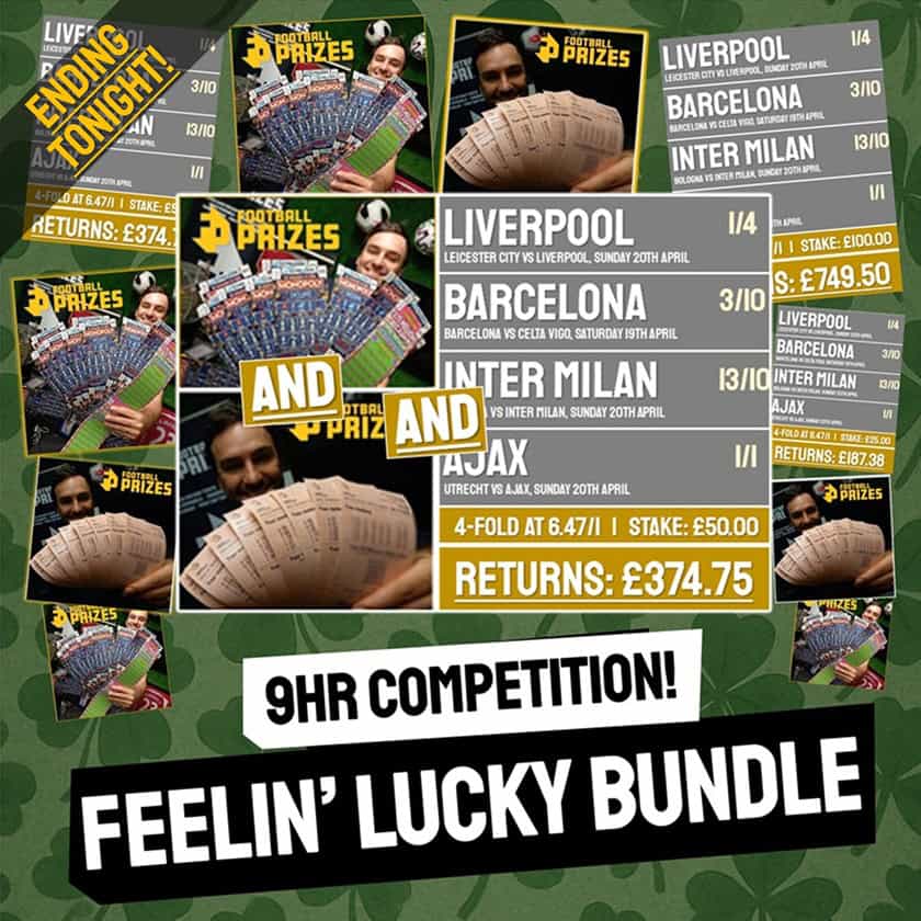NINE-HOUR Competition! Feelin Lucky Bundle! Win Bill's £150 'Lucky ...