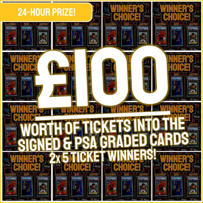 24-HOUR Competition! Win £50 Worth of tickets into The Signed & PSA ...