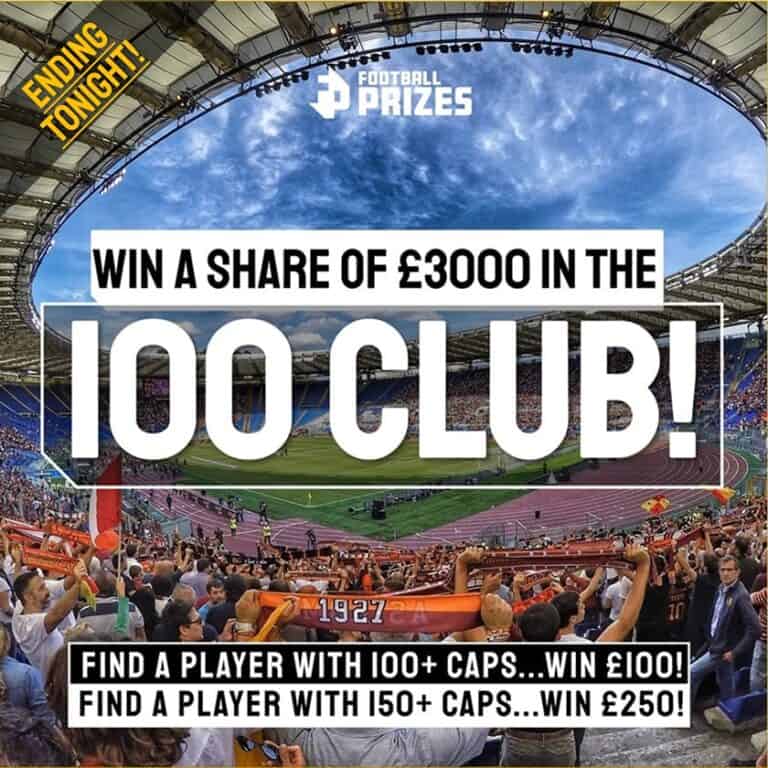 Exclusive Cash Competition! Biggest Ever 100 Club! Find a Player with ...