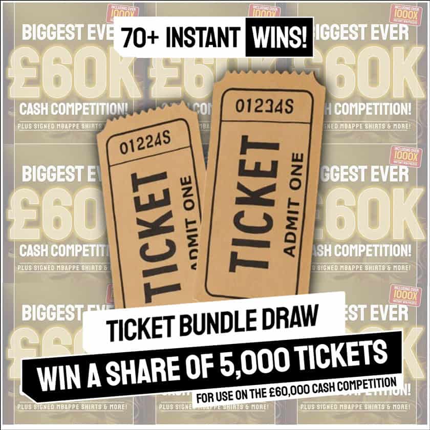 24-HOUR Competition! Last Chance to win a Share of 5,000 Tickets into ...