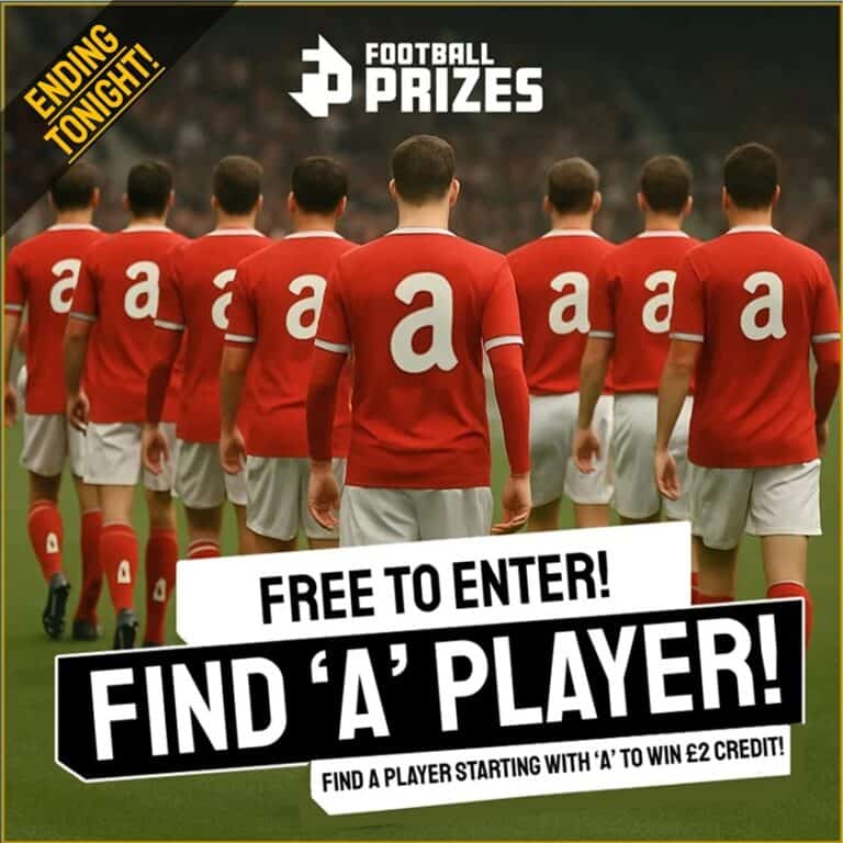Free to Enter Competition! Find 'A' Player and win £2 FP Site Credit ...