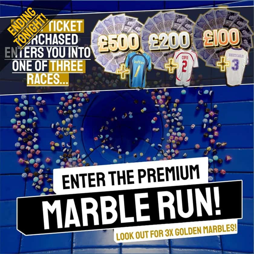 Premium Marble Run! £1000 Worth of Prizes to be won! - Football Prizes
