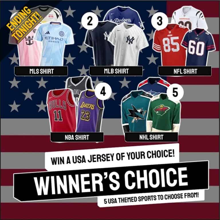 24-HOUR Competition! Winner's Choice USA Jerseys! (Choose between 5 ...