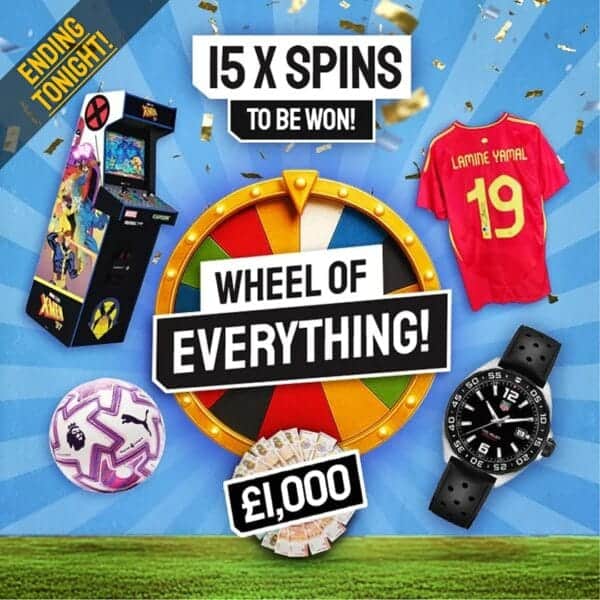 Debut Competition! Wheel of Everything! Over £10,000 Worth of Prizes on ...