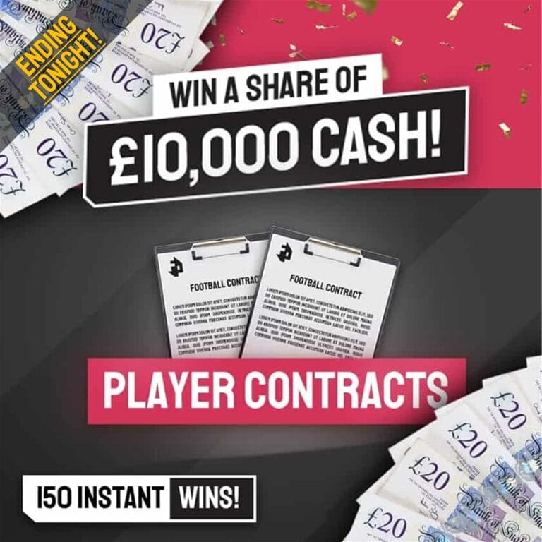 Debut Competition! Player Contracts! Win a Share of £10,000 in Tax Free ...