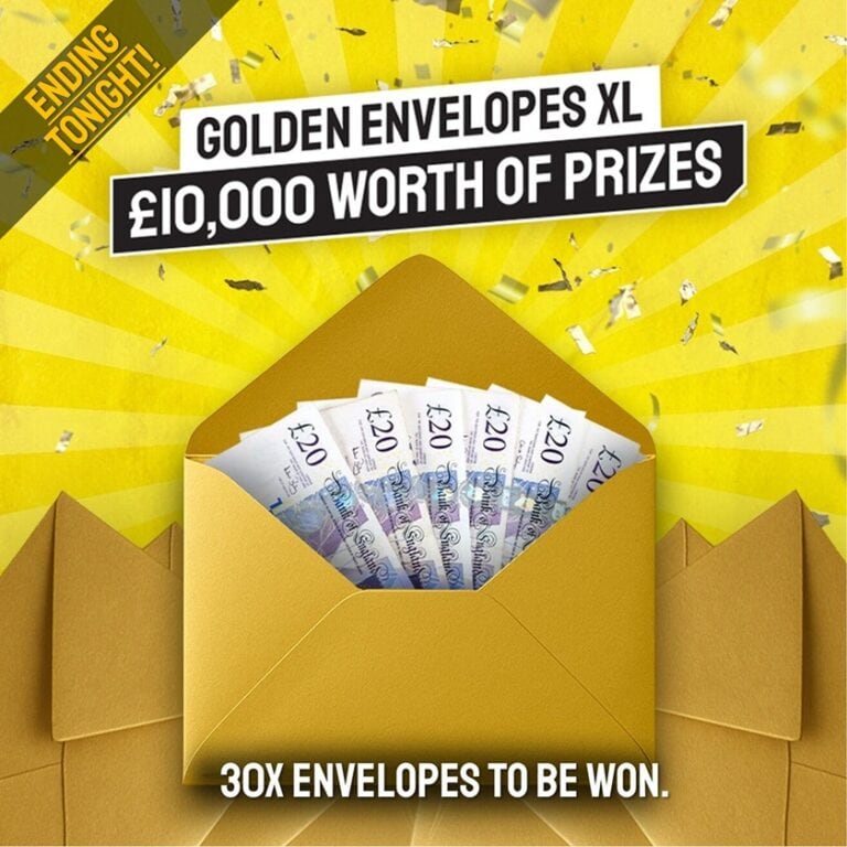Golden Envelopes Competition! Win a Share of £10,000 Worth of Prizes ...
