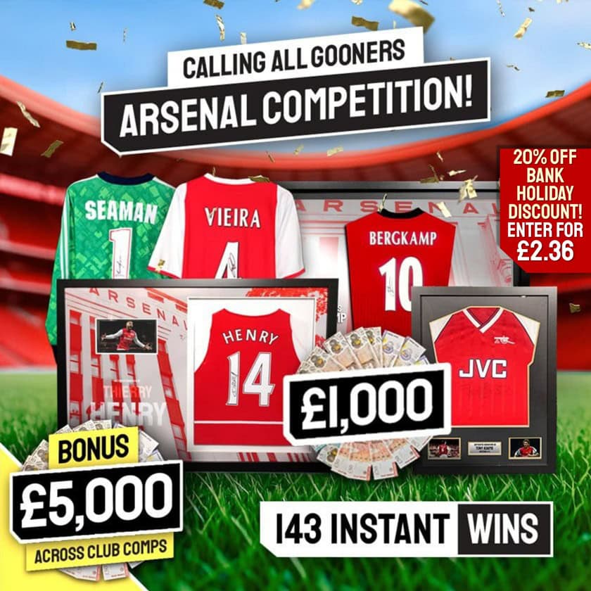 MEGA Arsenal Competition! Win 2x Hospitality Tickets to Arsenal vs ...