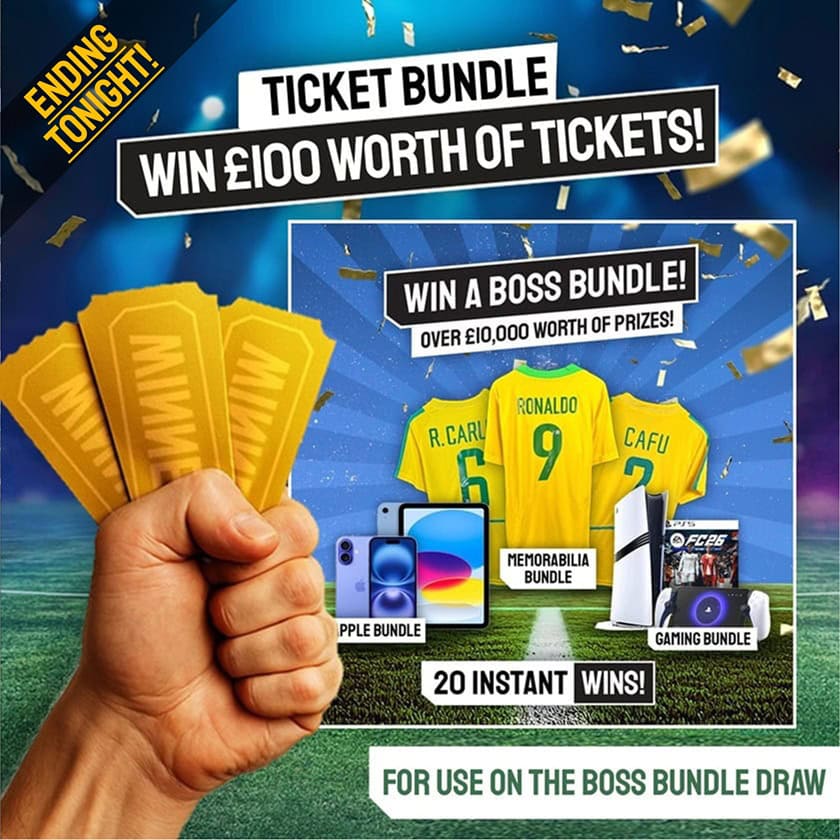24-HOUR Competition! Win £100 Worth of tickets into the Boss Bundle ...