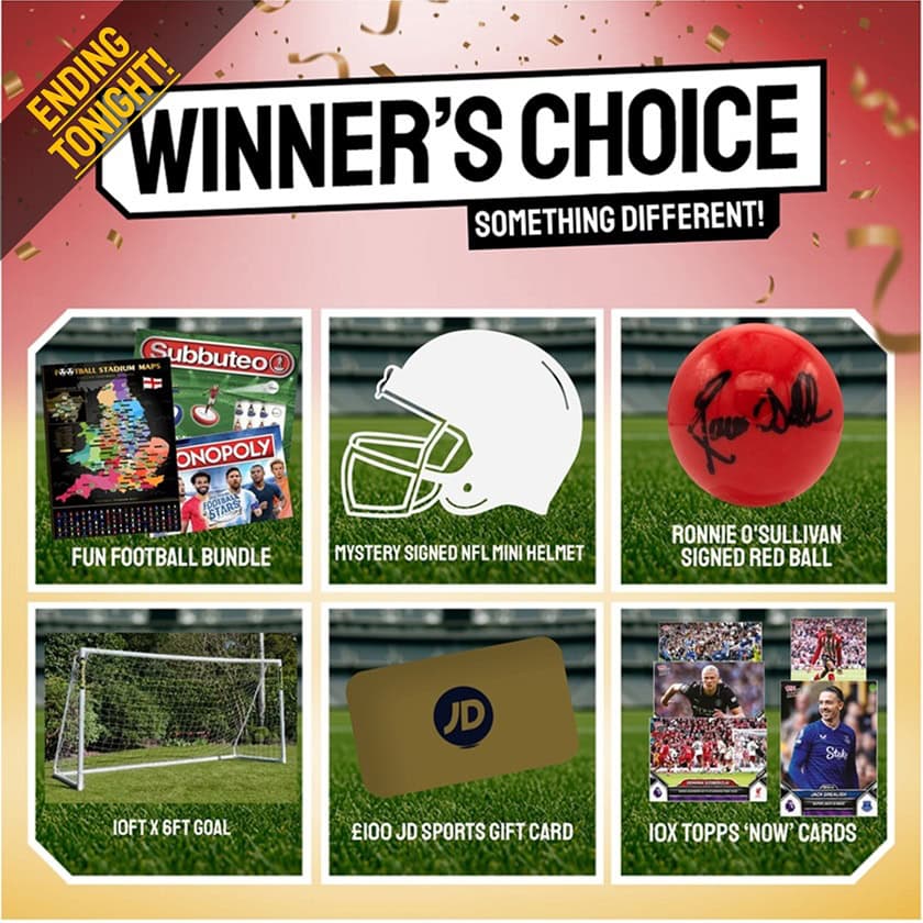 Winner's Choice Prizes! Choose any of the SIX Premium Prizes in this ...