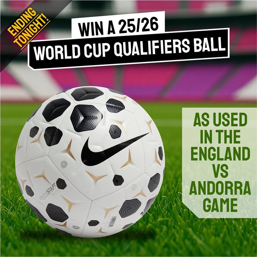 12-HOUR Competition! Win the new 2025/26 World Cup Qualifier Football ...