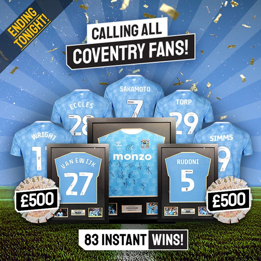 Debut Coventry Competition! Win a Squad Signed & Framed Coventry City ...