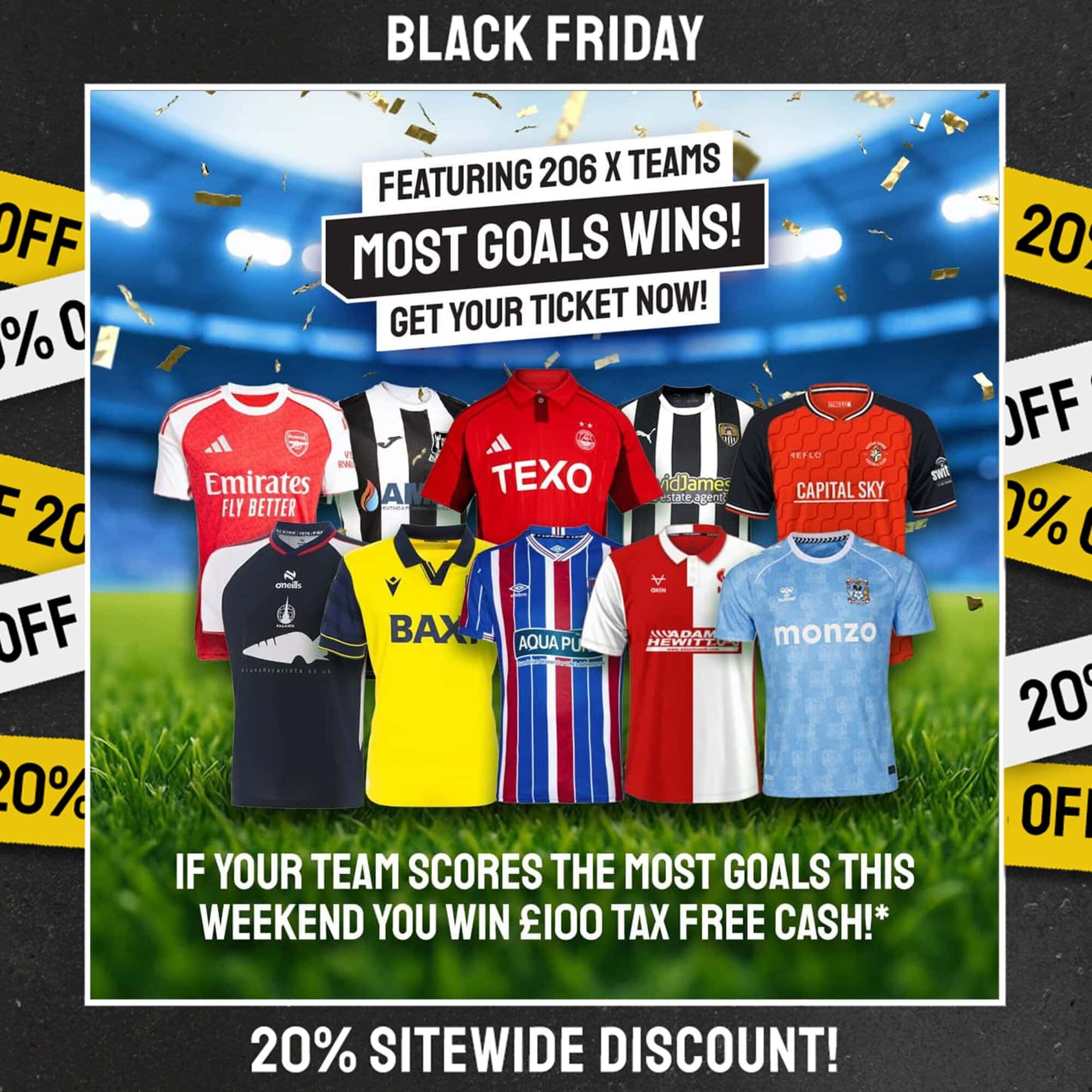 Sweepstake! Win £100 Tax Free Cash if your Team Scores the Most Goals ...