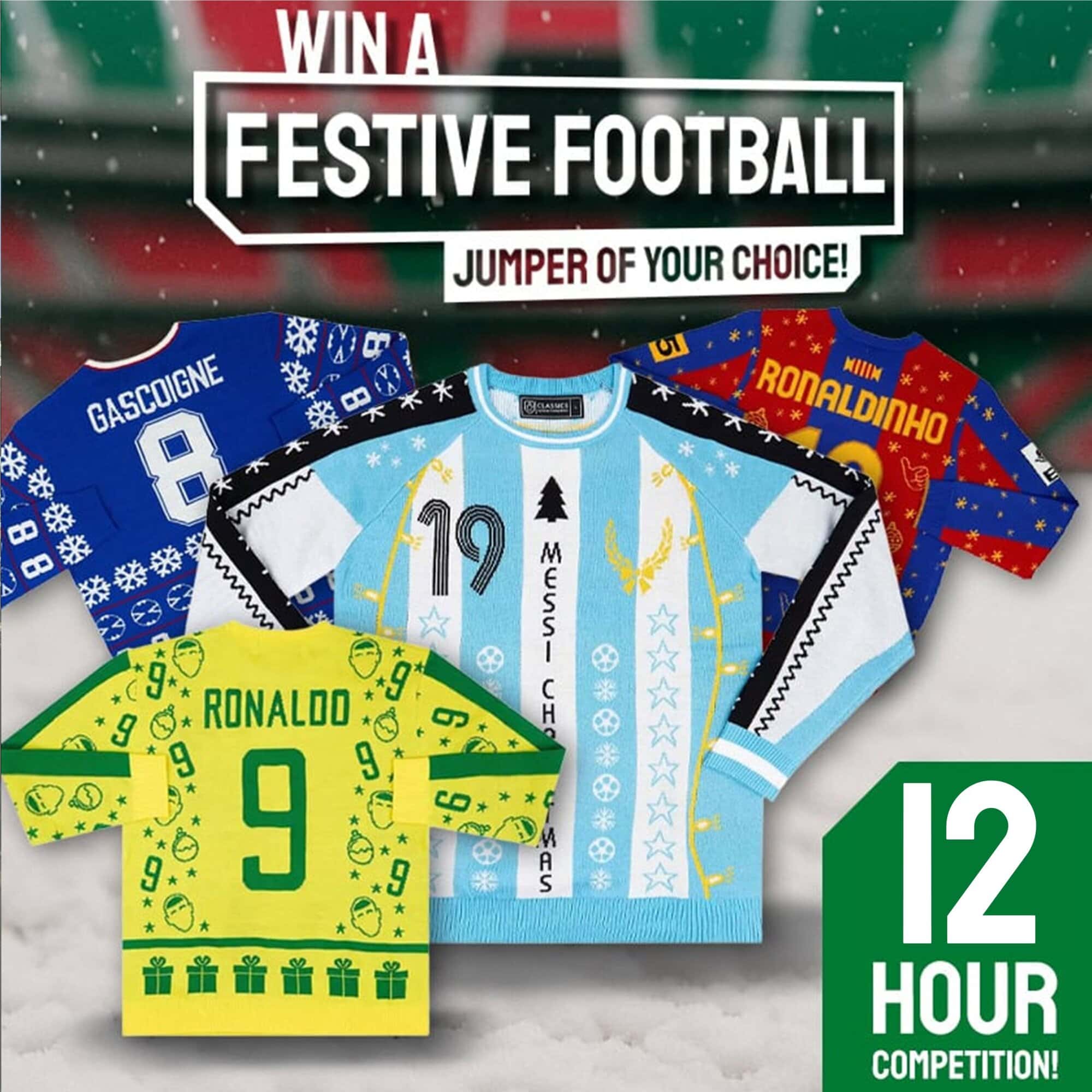 Winner's Choice Competition! Win a Festive Football Jumper of Your ...