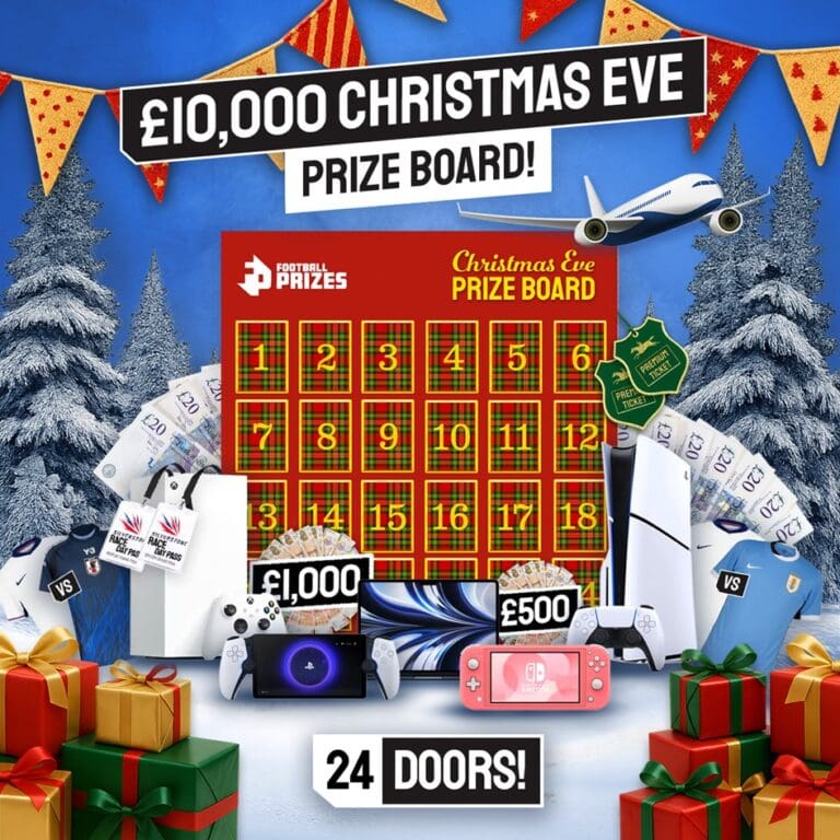 £10,000 'Christmas Eve Prize Board'! Find a Door. Win a Prize ...