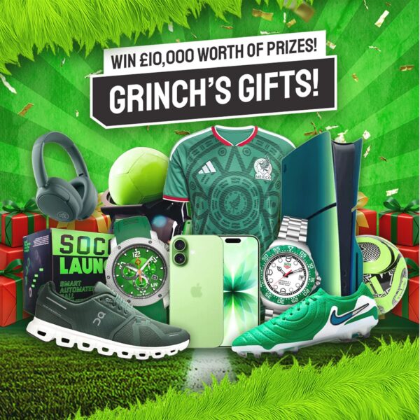 Grinch's Gifts! Win £10,000 of Prizes this Festive Season! - Football ...
