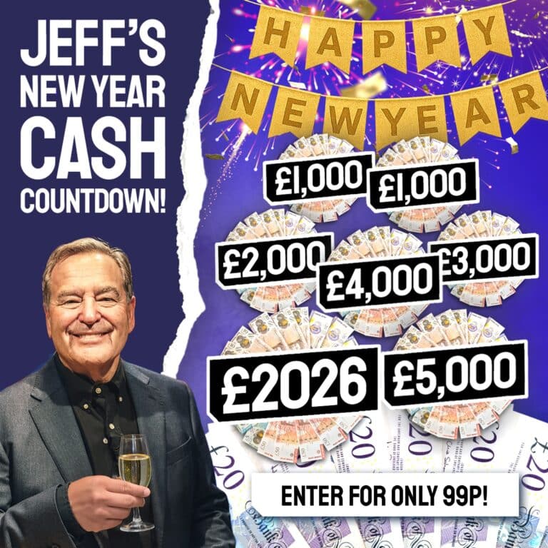 Jeff's New Year 'Cash Countdown'! £60,000 to be won for 99p! - Football ...
